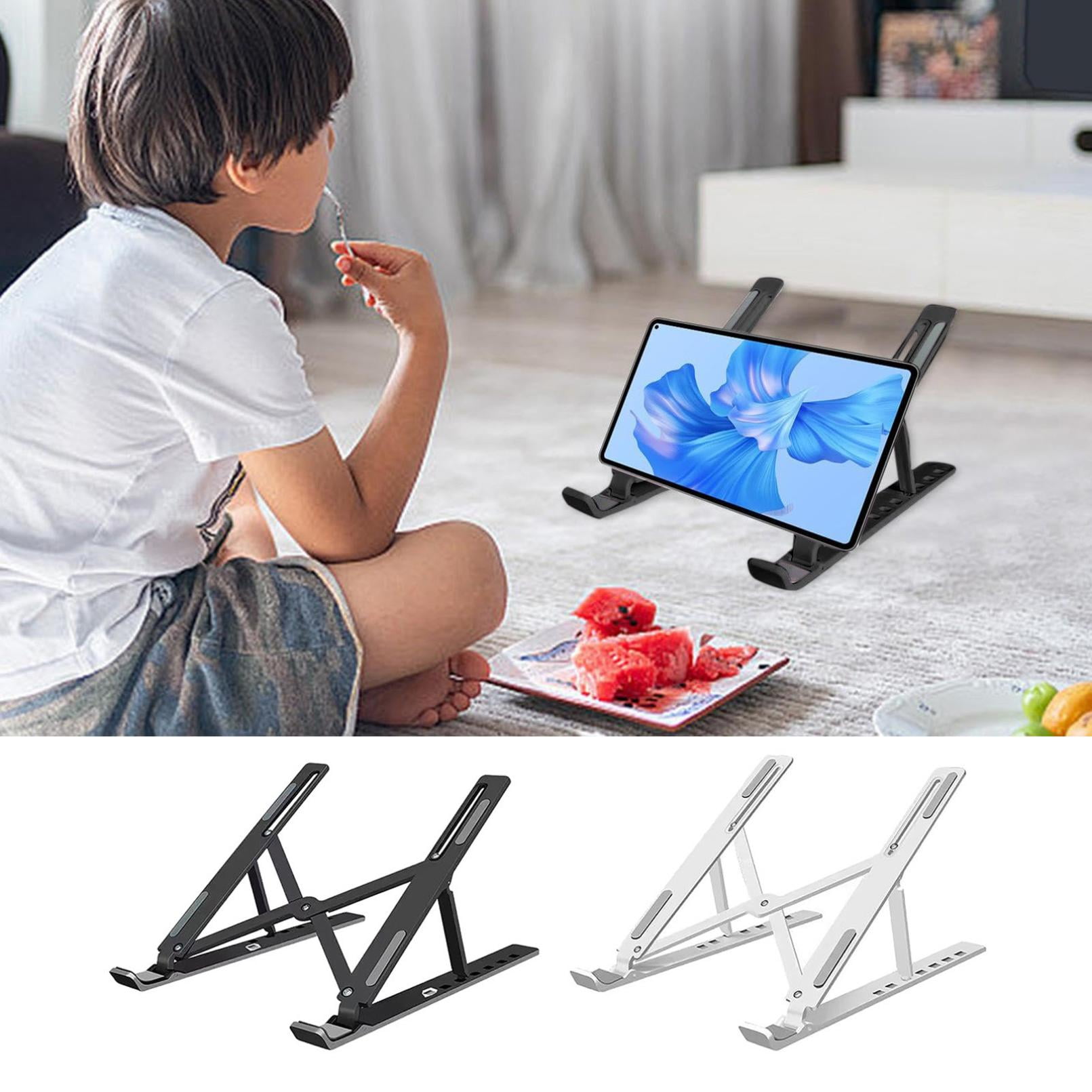 DGQPLPD 2PC Foldable Laptop Stand - Silicone Adjustable Riser Desktop ...