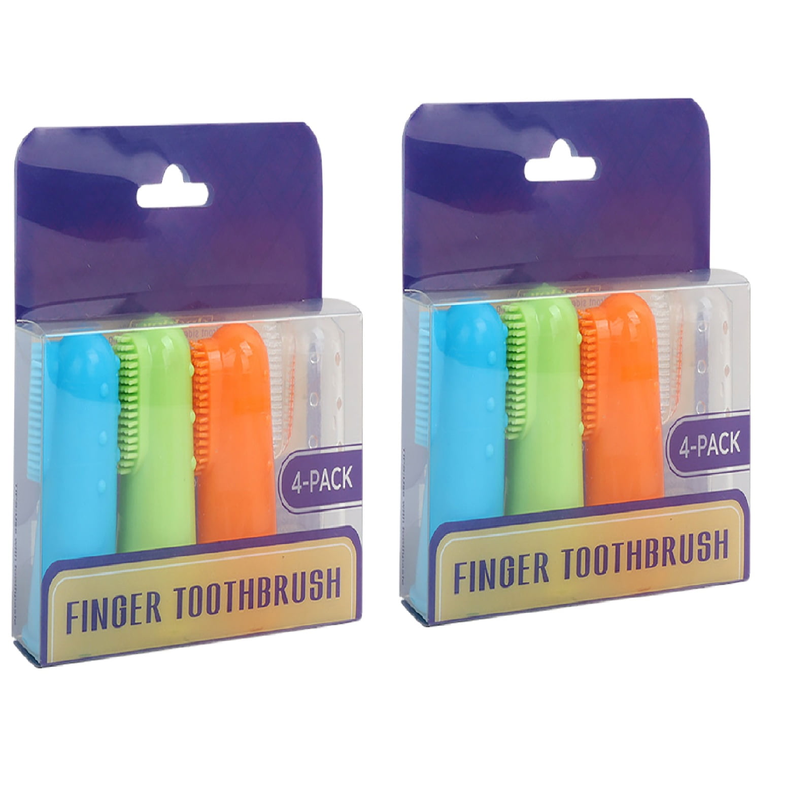 DGQPLPD 8 Pack Dog Toothbrush for Dog Teeth Cleaning, Dog Finger ...