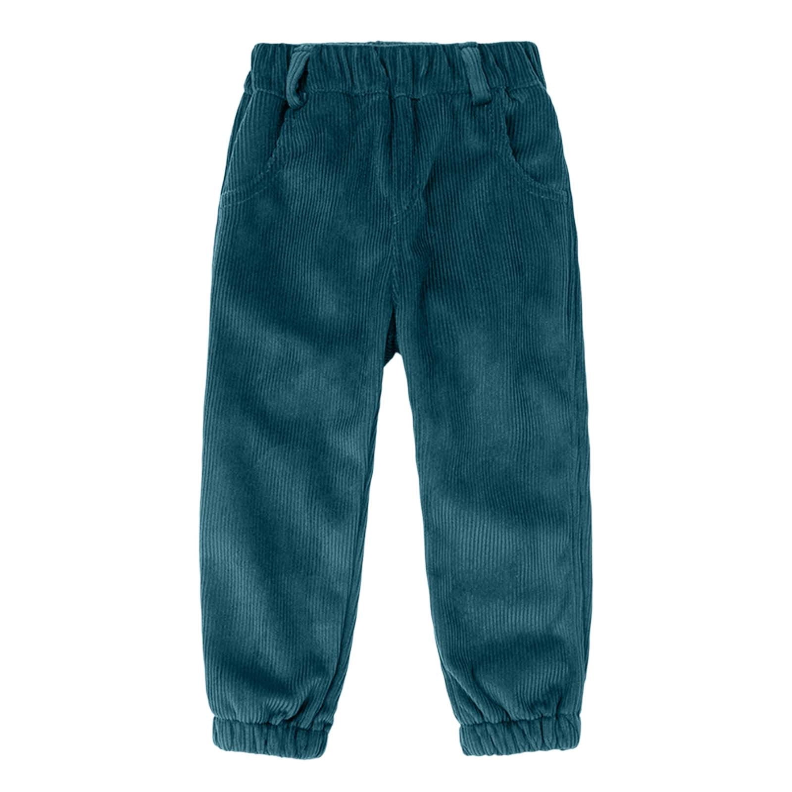 DGQPLPD Boys Cargo Pants Boys Winter Corduroy Pants With For Cold ...