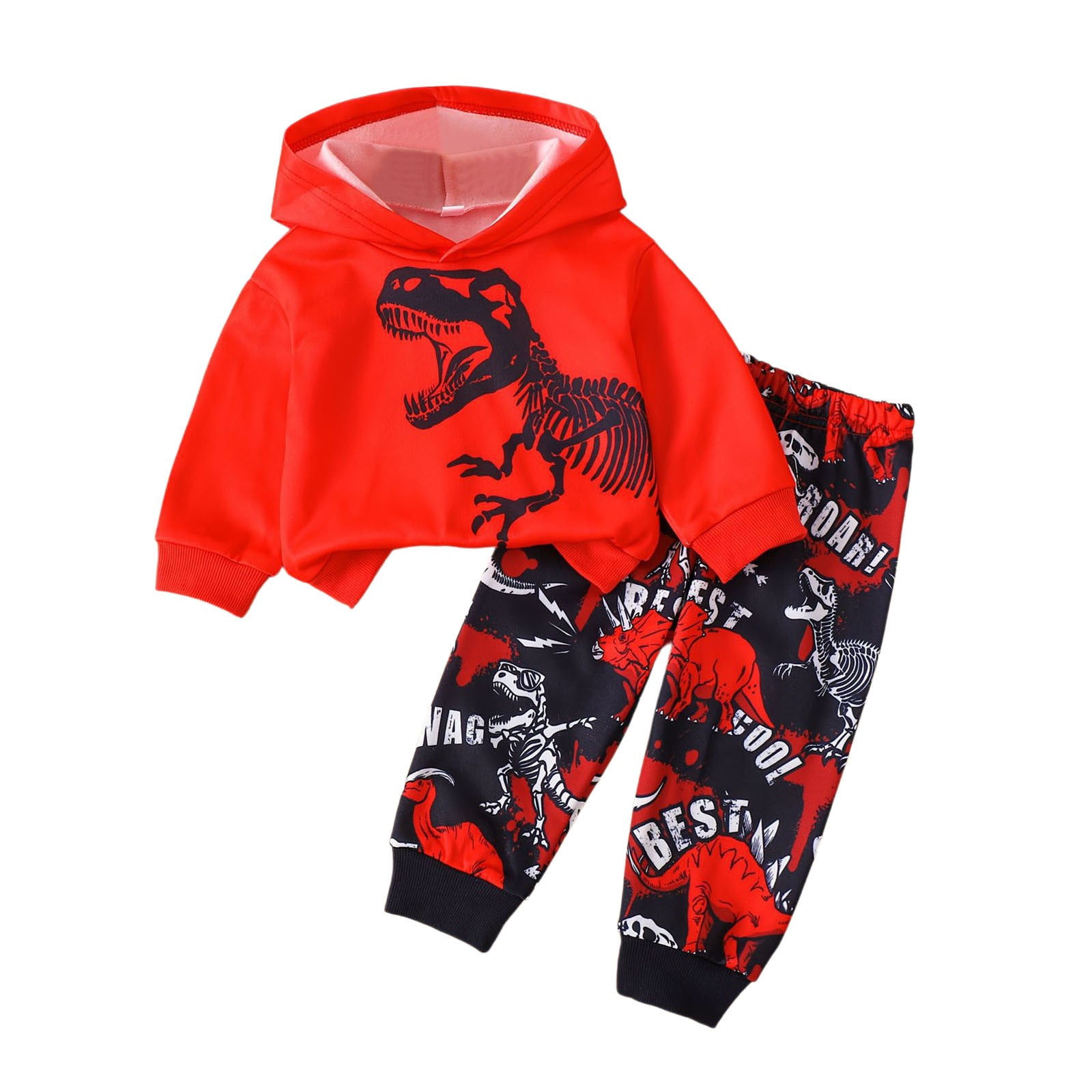 DGQPLPD Boys Fleece Tracksuit 2-Piece Set School Pe Clothes Long Sleeve ...