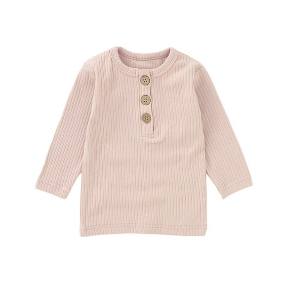 DGQPLPD Boys Ribbed Knit Long Sleeve Top for Everyday Casual Play ...