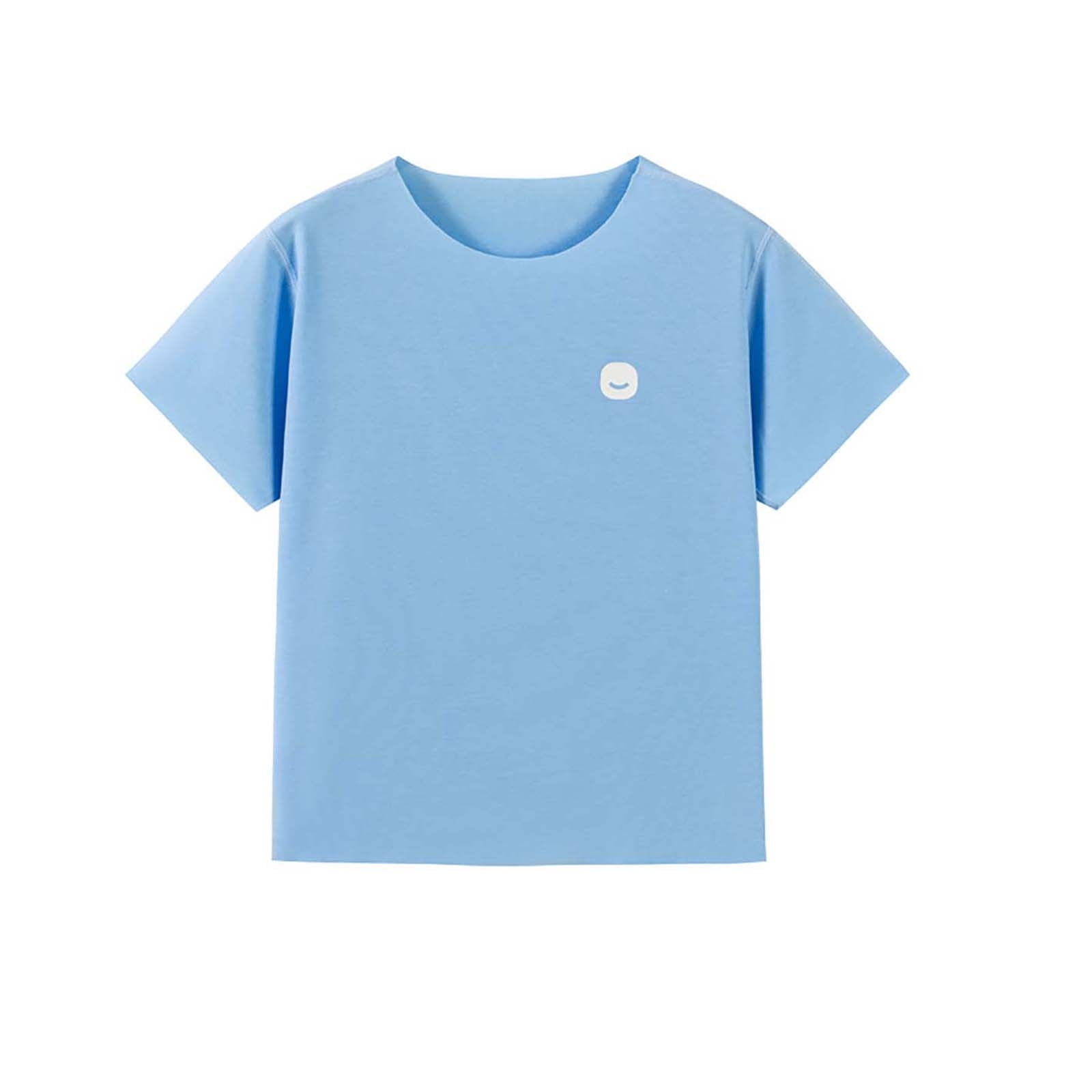 DGQPLPD Boys Tops Linen Rayon Summer Tee for Everyday Casual Wear Tops ...