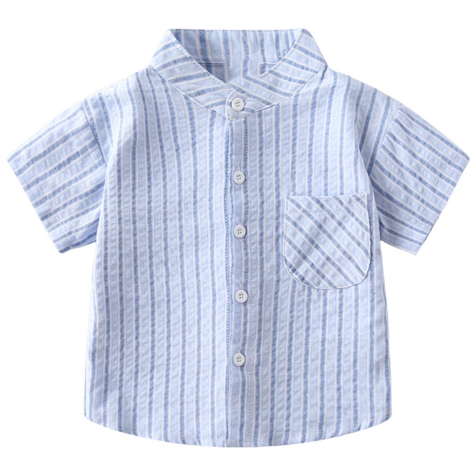 DGQPLPD Boys Tops Striped Short Sleeved Shirt For Boys - Classic ...