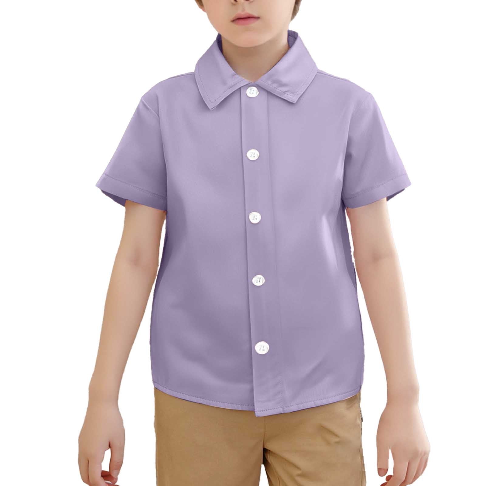DGQPLPD Boys Tops Toddler Short Sleeve Summer Casual Shirt for ...