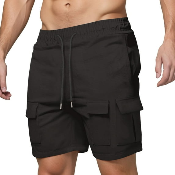 DGQPLPD Cargo Shorts for Men Concise Utility Pants with Pockets ...