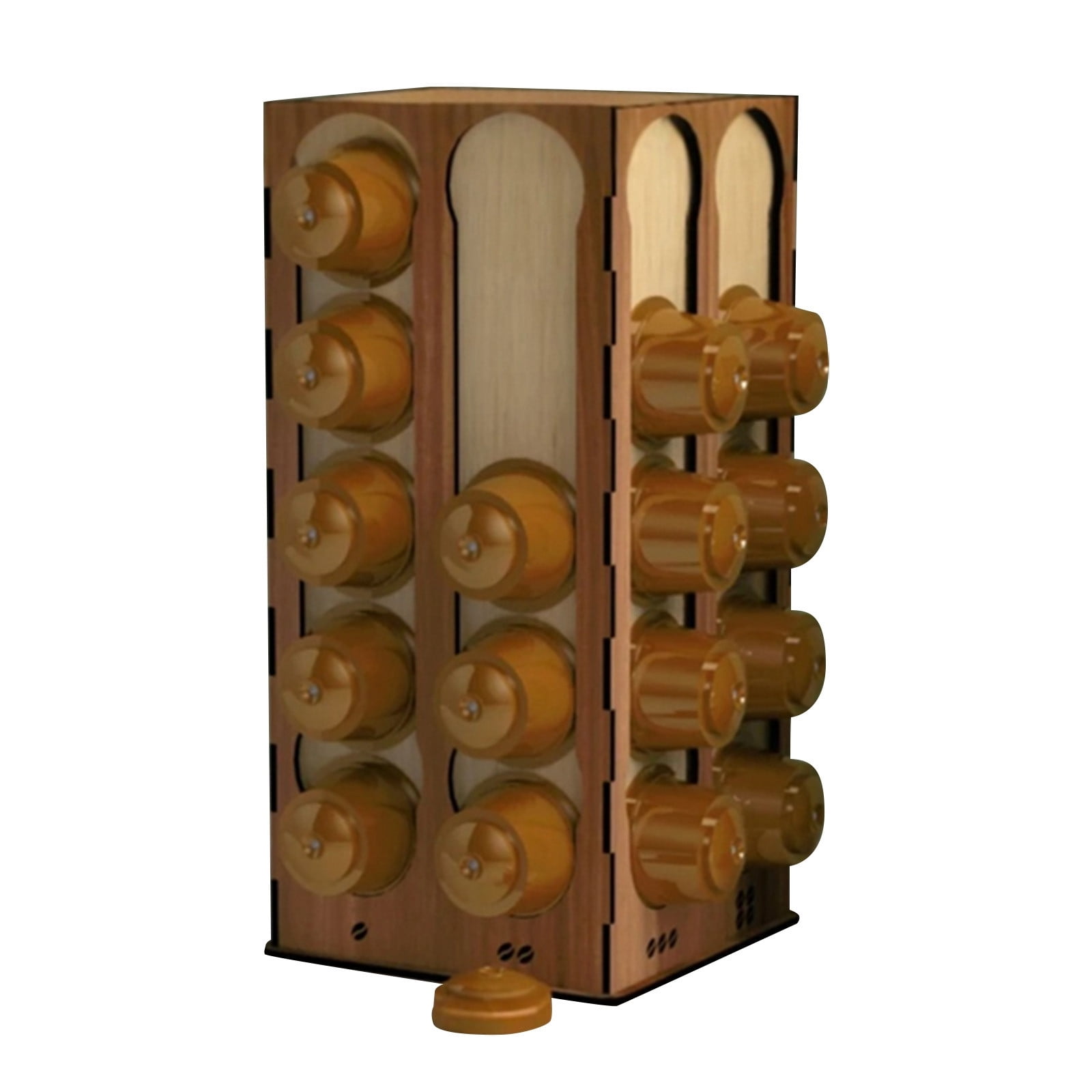 DGQPLPD Carousel Coffee Pod Holder Chrome Storage Carousel for ...