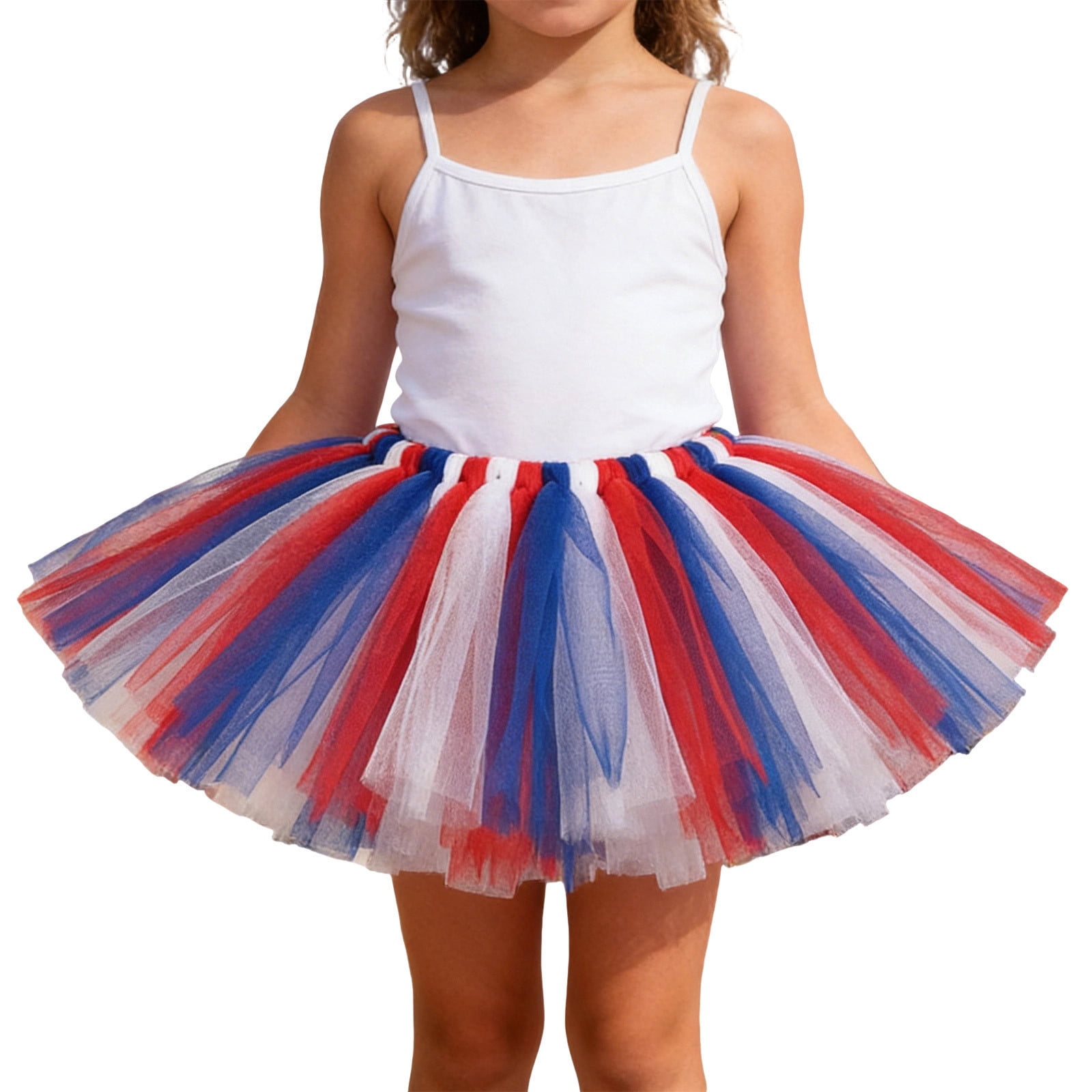 DGQPLPD Girls Holiday Party Ballet Patchwork Dance Skirt for Kids ...
