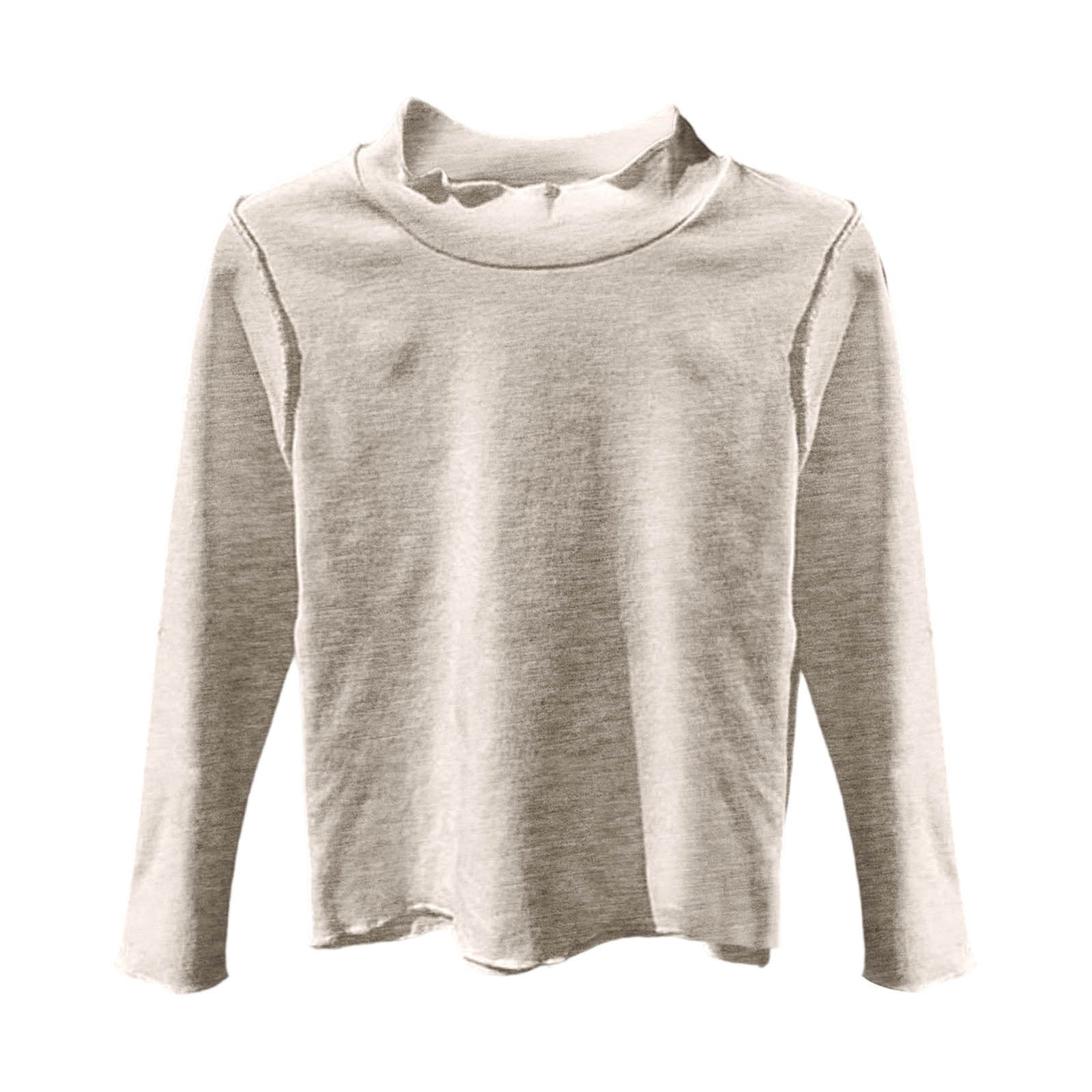 DGQPLPD Girls Long Sleeve Tops for Kids Stylish Basic Tee with Semi ...