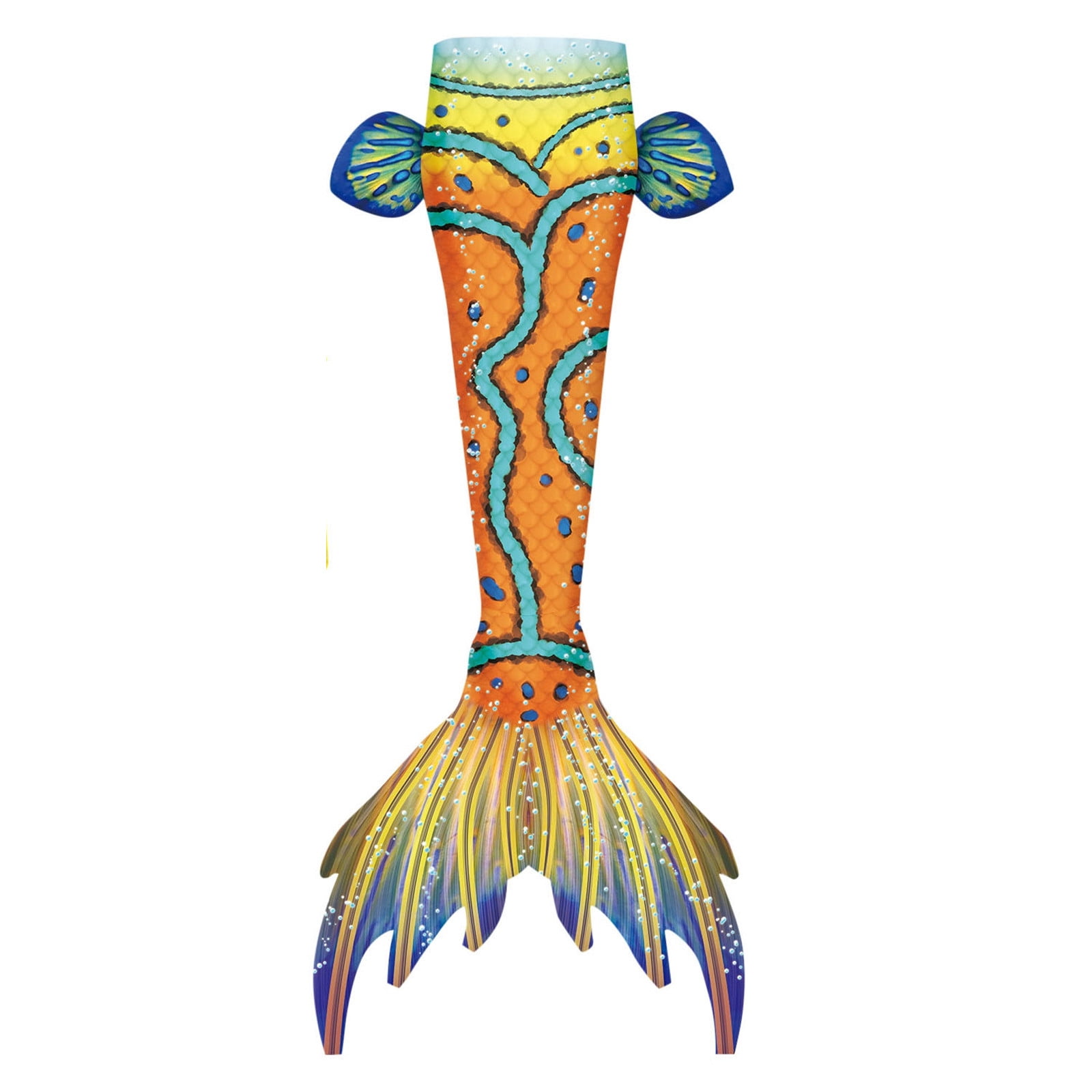 DGQPLPD Girls Swimwear Tail Swimwear Set for Kids Swimming with Floral ...