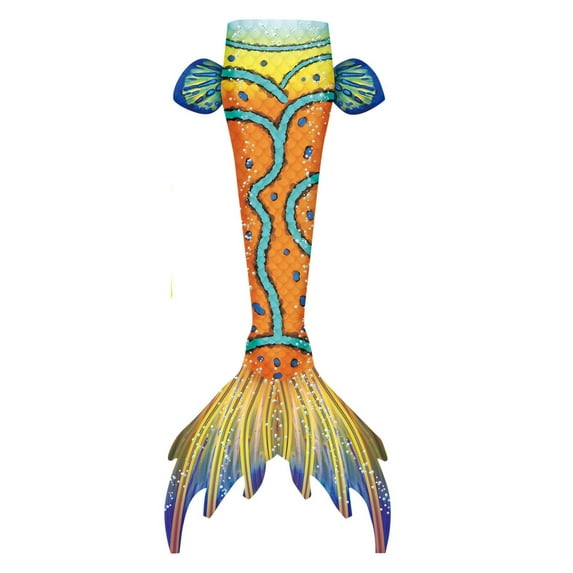 DGQPLPD Girls Swimwear Tail Swimwear Set for Kids Swimming with Floral ...