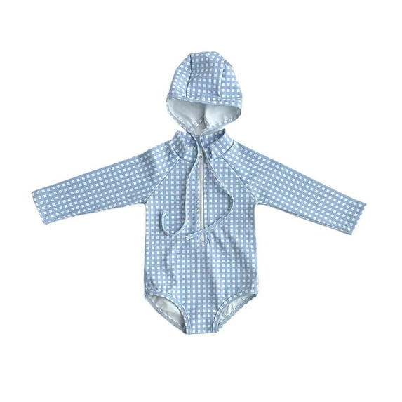 DGQPLPD Girls Swimwear for Girls Long Sleeve Bathing Suit with Print ...