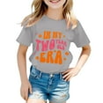 DGQPLPD Girls Tops for Everyday Wear Casual Letter Print Round Neck ...