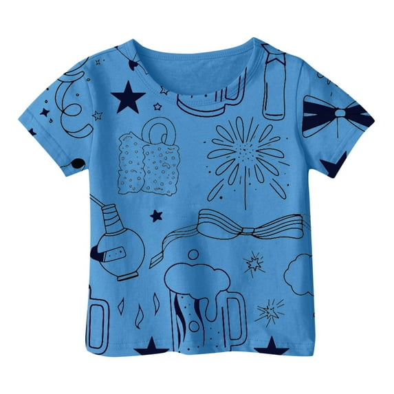 DGQPLPD Girls Tops for Kids Outdoor Summer Shirt Day T Shirt with ...