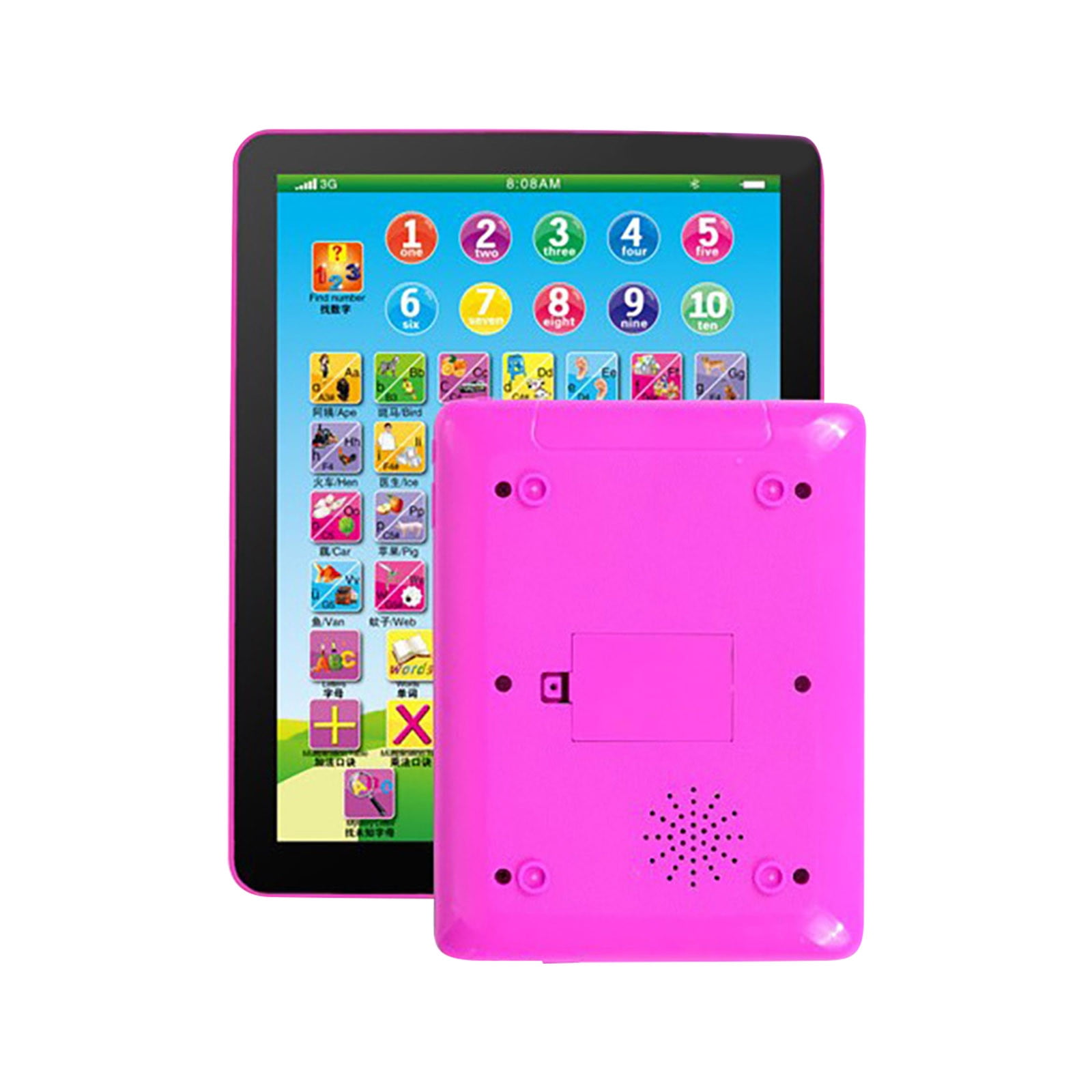DGQPLPD Kids Tablet Interactive Learning Pad Toddler Tablet with ABC ...