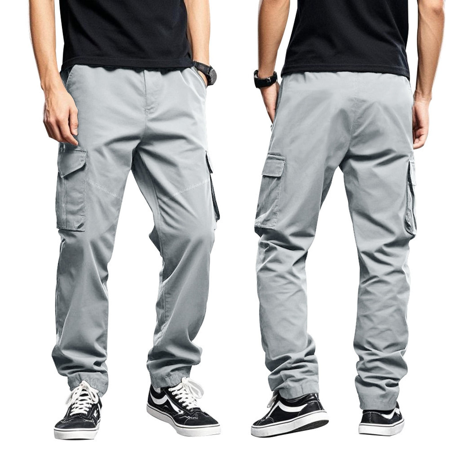 DGQPLPD Men's Cargo Pants Outdoor Casual Ta Ctical Workwear for Men ...