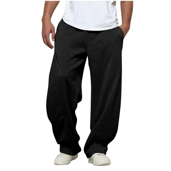 DGQPLPD Men’s Casual Trousers with Pleated Detail and Side Pockets for ...