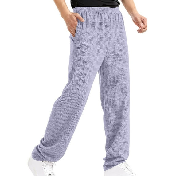 DGQPLPD Men's Casual Weave Trousers Lightweight Everyday Wear Versatile ...