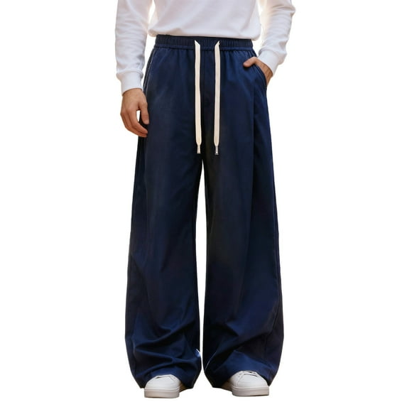 DGQPLPD Men's Spring And Autumn Casual Straight Leg Trousers In Relaxed ...