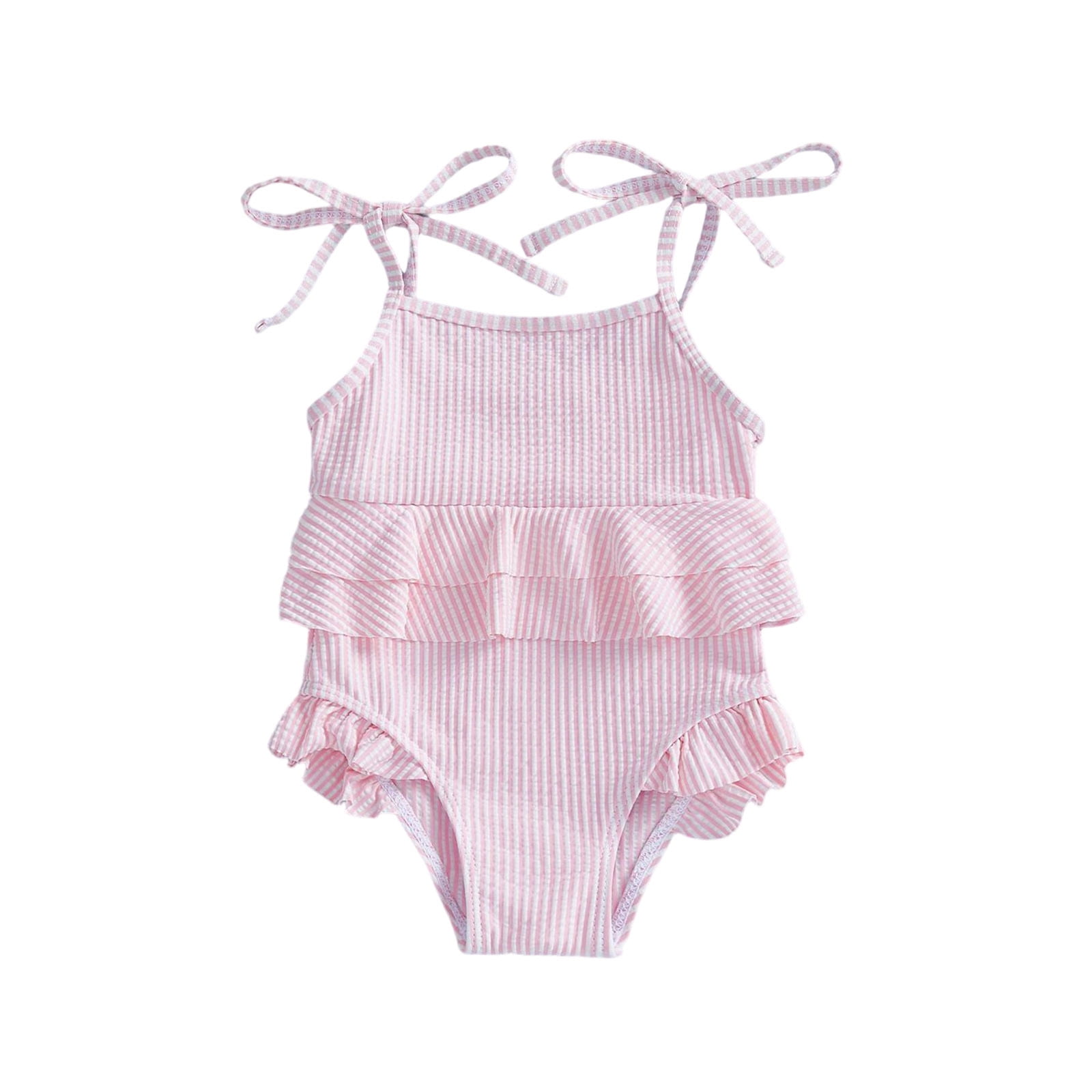 DGQPLPD Plus Size Girls Swimsuit Floral Lace Trim Swimsuit Cute ...