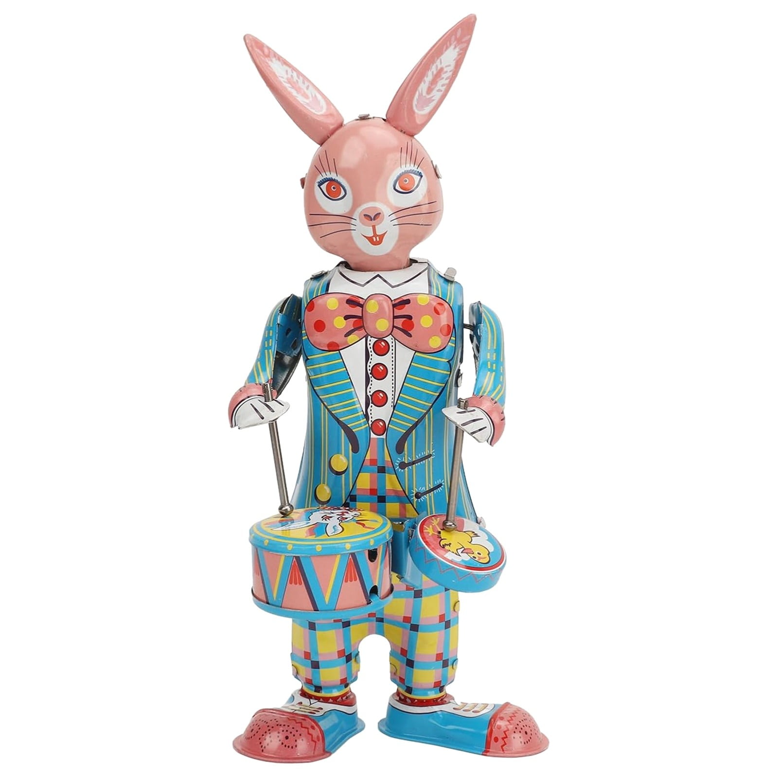 DGQPLPD Rabbit Clockwork Toy Metal Vintage Retro Swinging Drumming ...