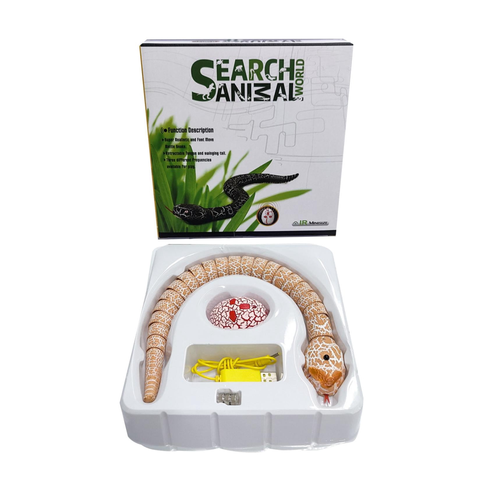 DGQPLPD Remote Control Snake Realistic RC Realistic Snake Toy, Infrared Remote Control Snake ...