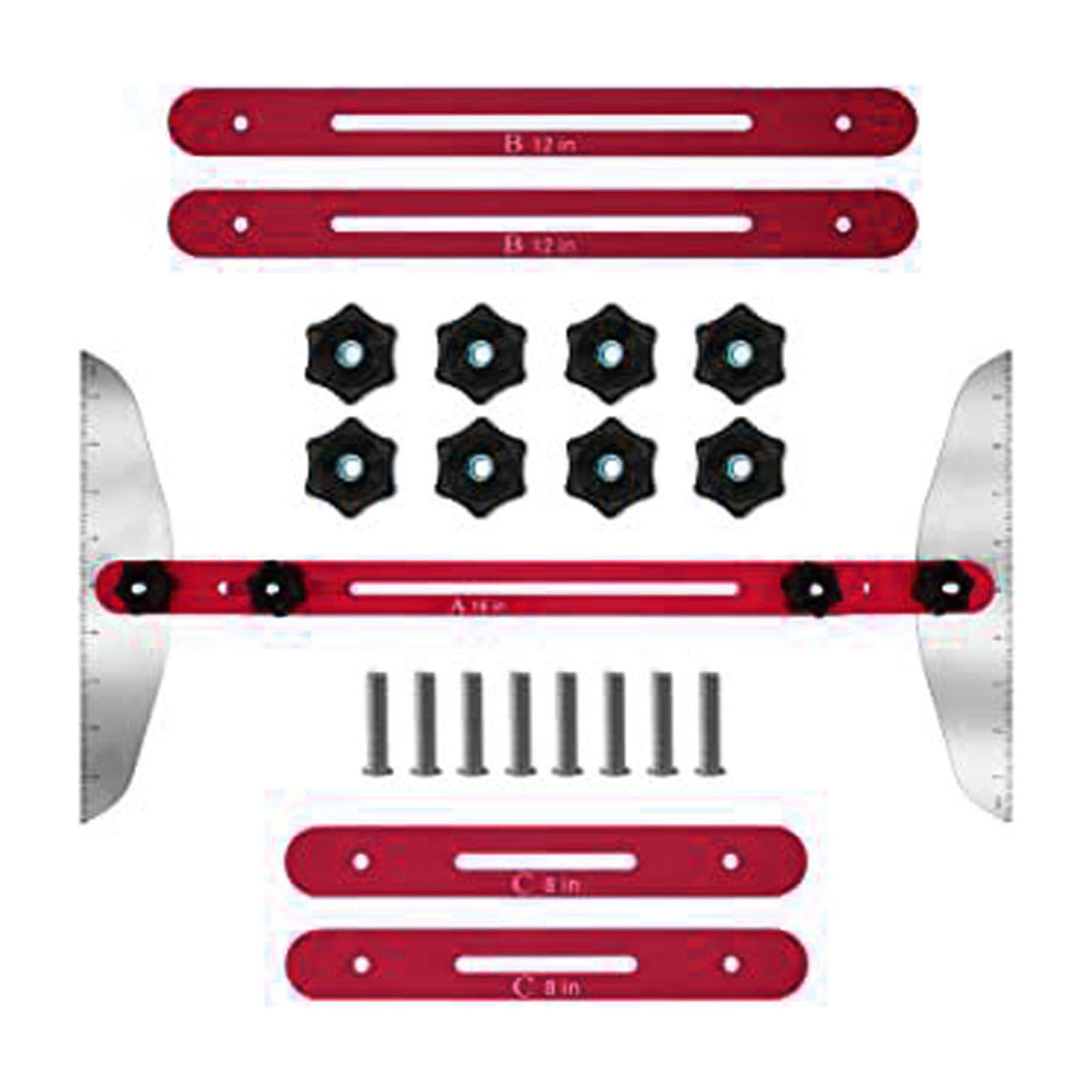 DGQPLPD Stair Tread Template Tool 11-60 Inch Metal Measuring Stair Tool ...