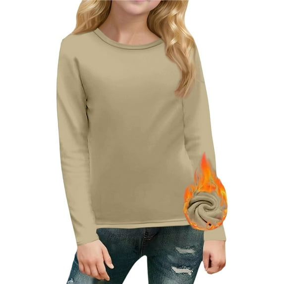 DGQPLPD Toddler Girls T-shirts Girls Long Sleeve Casual Shirt Soft ...