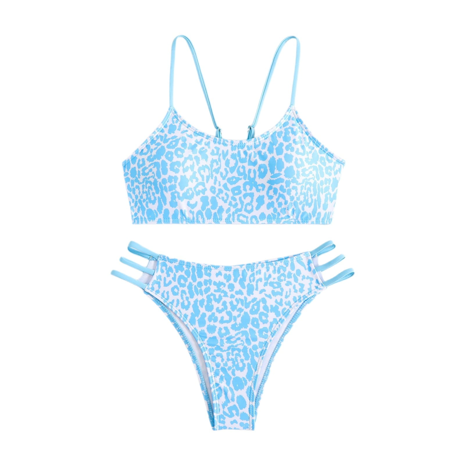 DGQPLPD Women’s Swimsuit Sets Spring Break Matching Swimwear Leopard ...