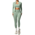 DGQPLPD Yoga Sets for Women Women’s Three Piece Solid Color Double ...