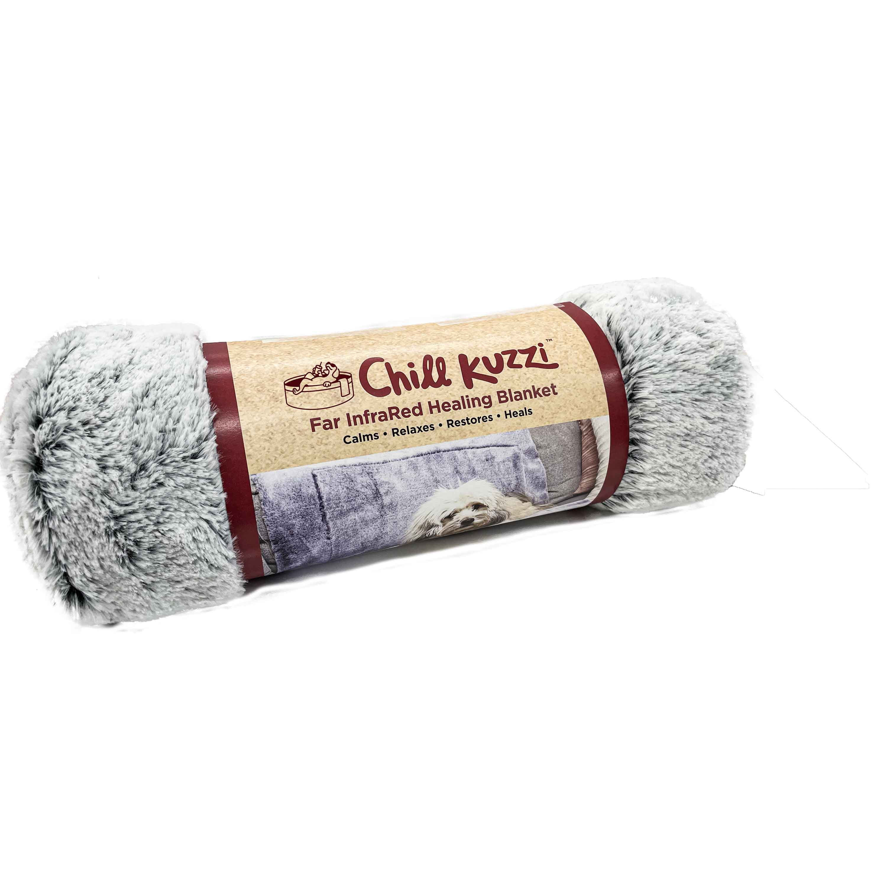 DGS Pet Products Chill Kuzzi FIR Blanket Medium Grey 30" x 40" x 0.5 ...