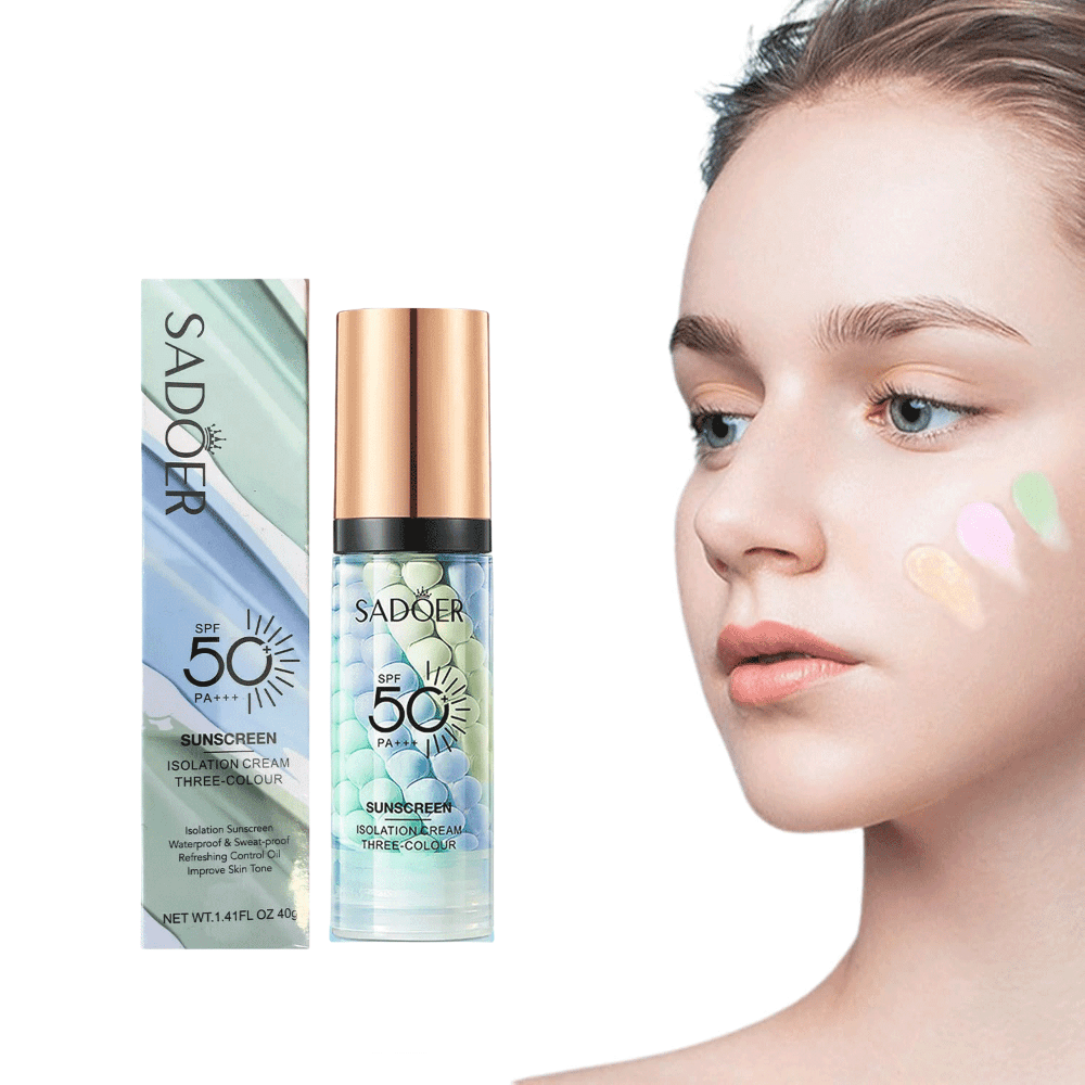 DGSLMY Three Color Sunscreen Isolation Cream Foundation Long Lasting ...
