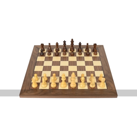 DGT Walnut Chess Board with Timeless Wooden Chess Pieces - Walmart.com