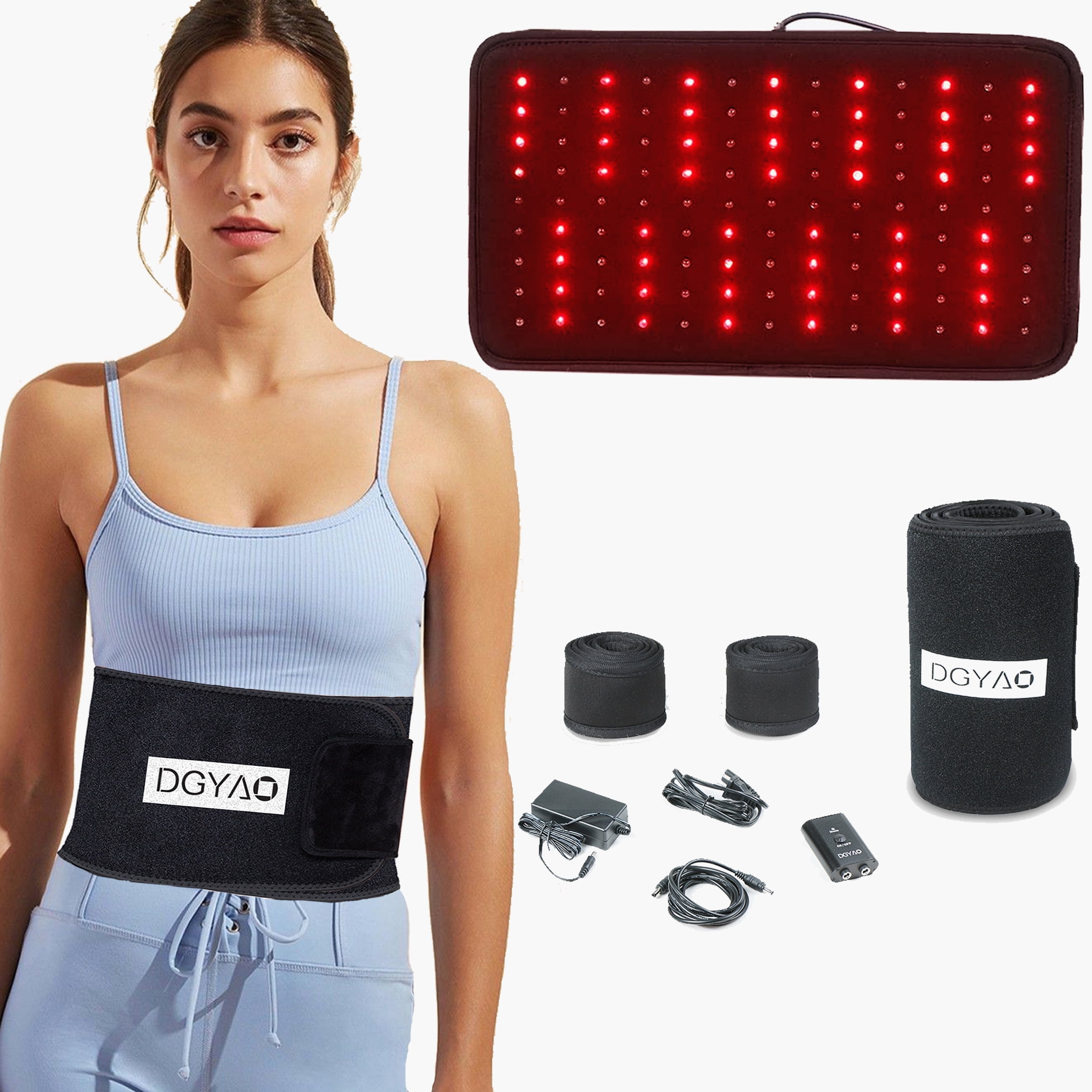 DGXINJUN Infrared Red Light Belt Wreable Wrapped Belt for Back Muscle ...