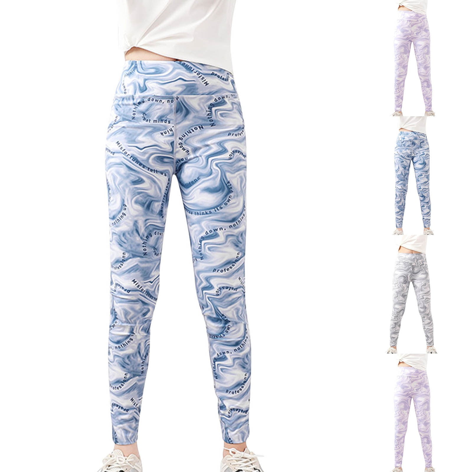 DGXTA Girls Printed Leggings Lightweight Breathable Athletic Pants for ...
