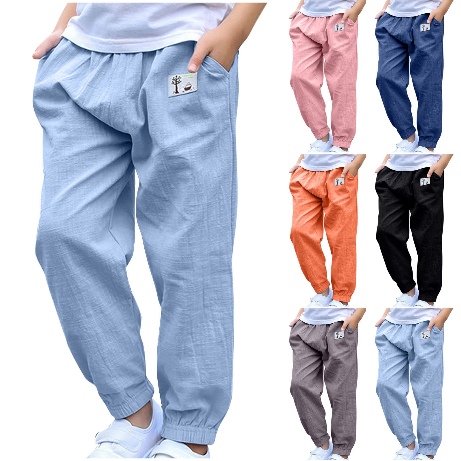 DGXTA Unisex Kids' Breathable Quick Dry Pants Loose Anti-Mosquito Sun ...