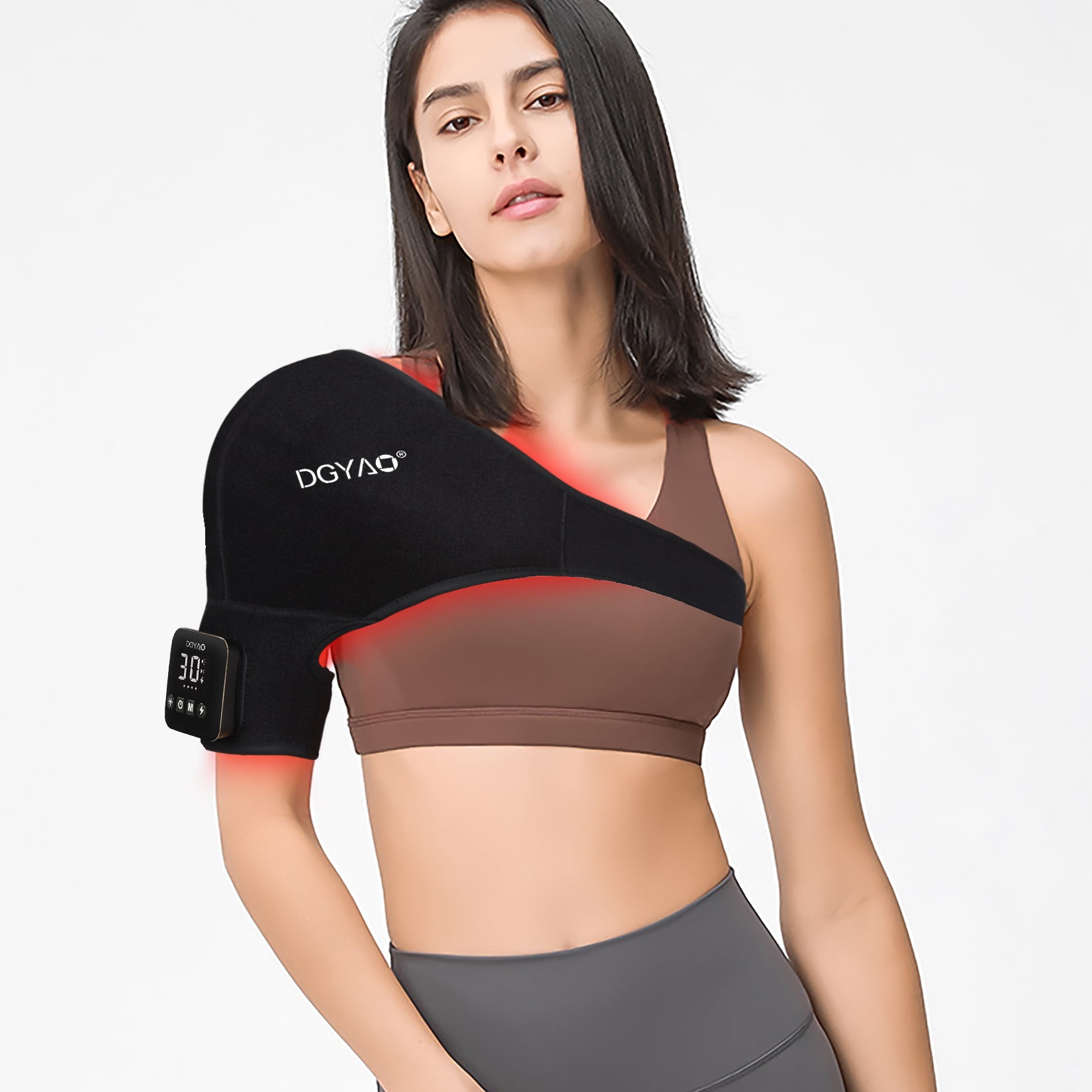 DGYAO 2025 Red Light Shoulder Pad - Body and Muscle Relaxation Cordless Infrared Light Home Use ...