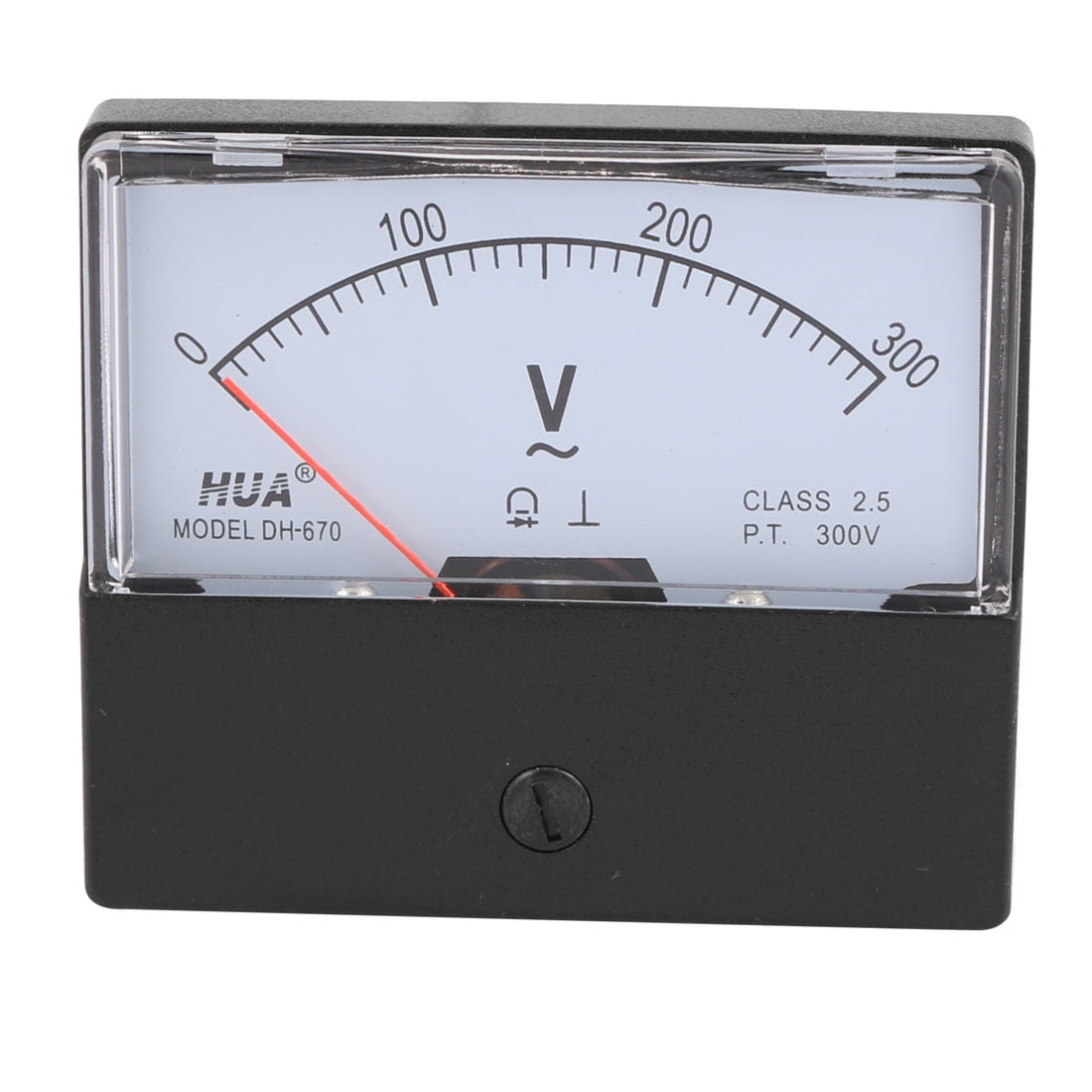 DH-670 0-300V Rectangular Analog Volt Voltage Needle Panel Meter ...