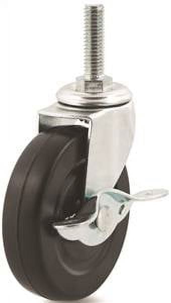 DH CASTERS C-L30T2RSB Swivel Caster with Brake, 110 lb Weight Capacity ...