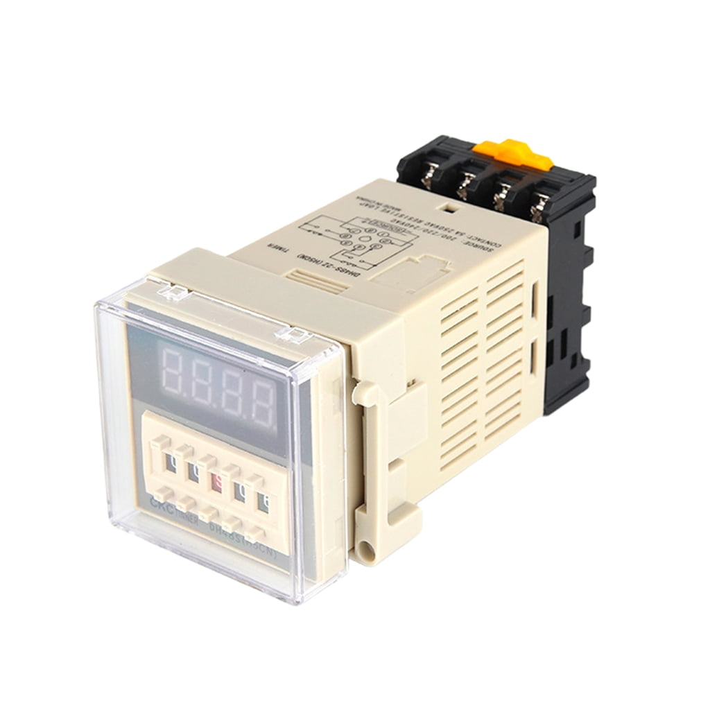 DH48S-2Z Digital Display Small Double Cycle Time Relay 0.01s-99h ...