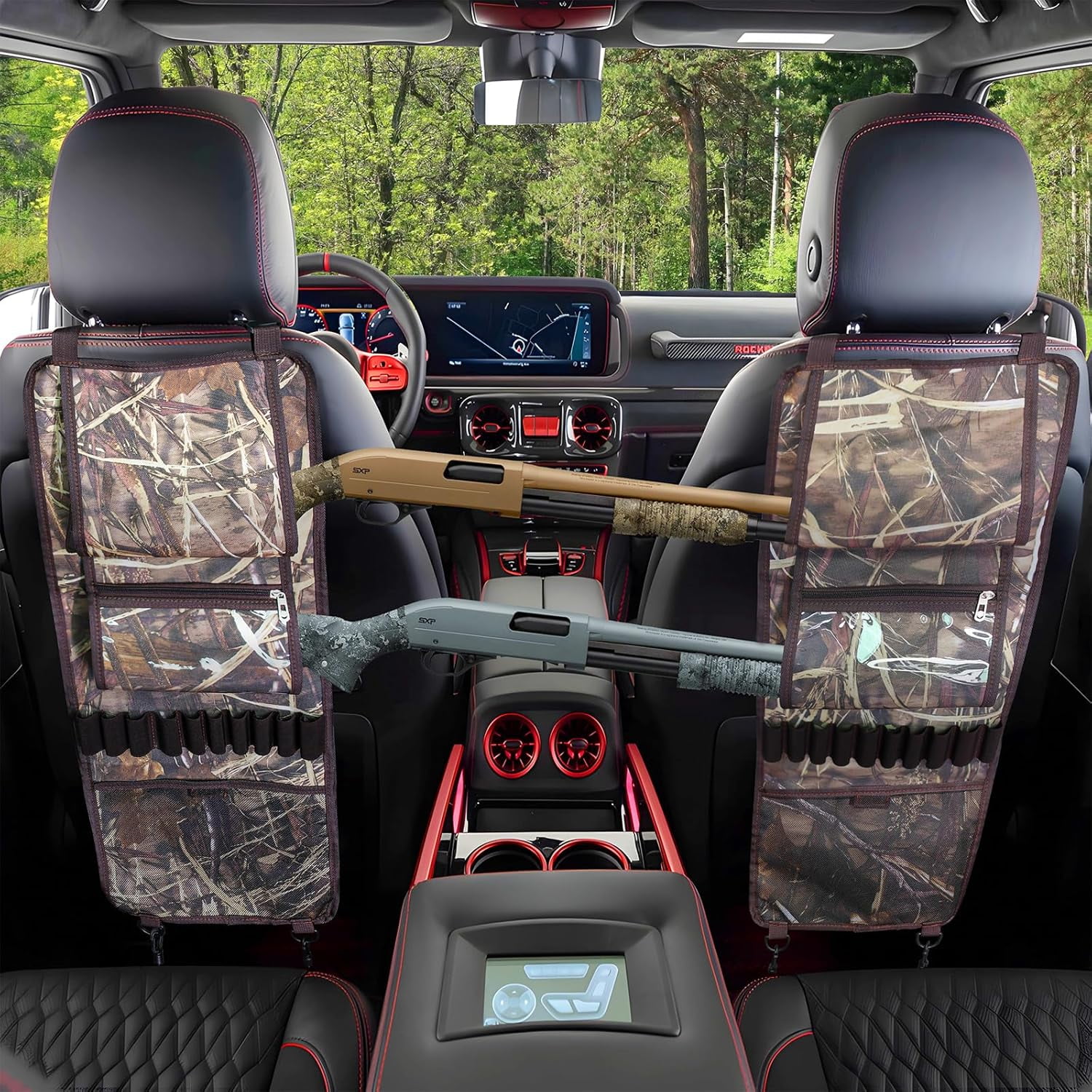 DHDADA 2 Pack Tactical Seat Back Gun Racks, Truck Gun Rack for Hunting ...