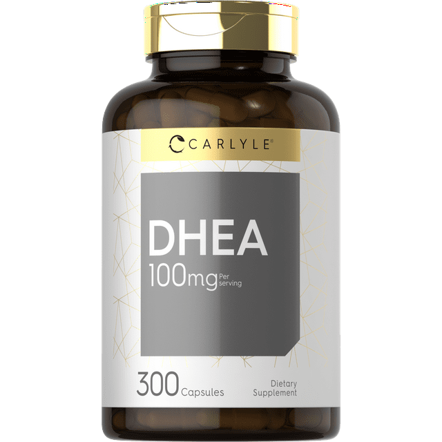 DHEA 100mg Supplement | 300 Capsules | by Carlyle - Walmart.com