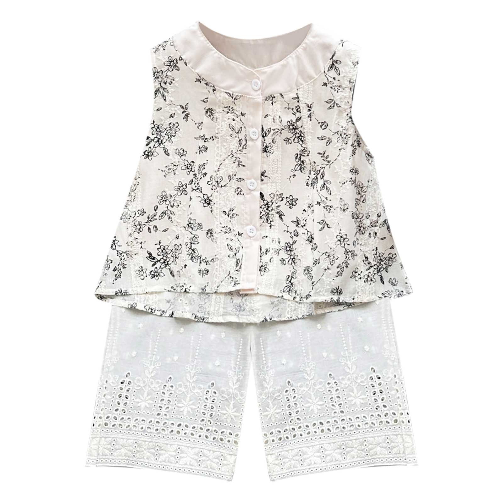 DHFJKG 2 Piece Suit Outdoor Lace Casual Floral Printed Short Set For ...