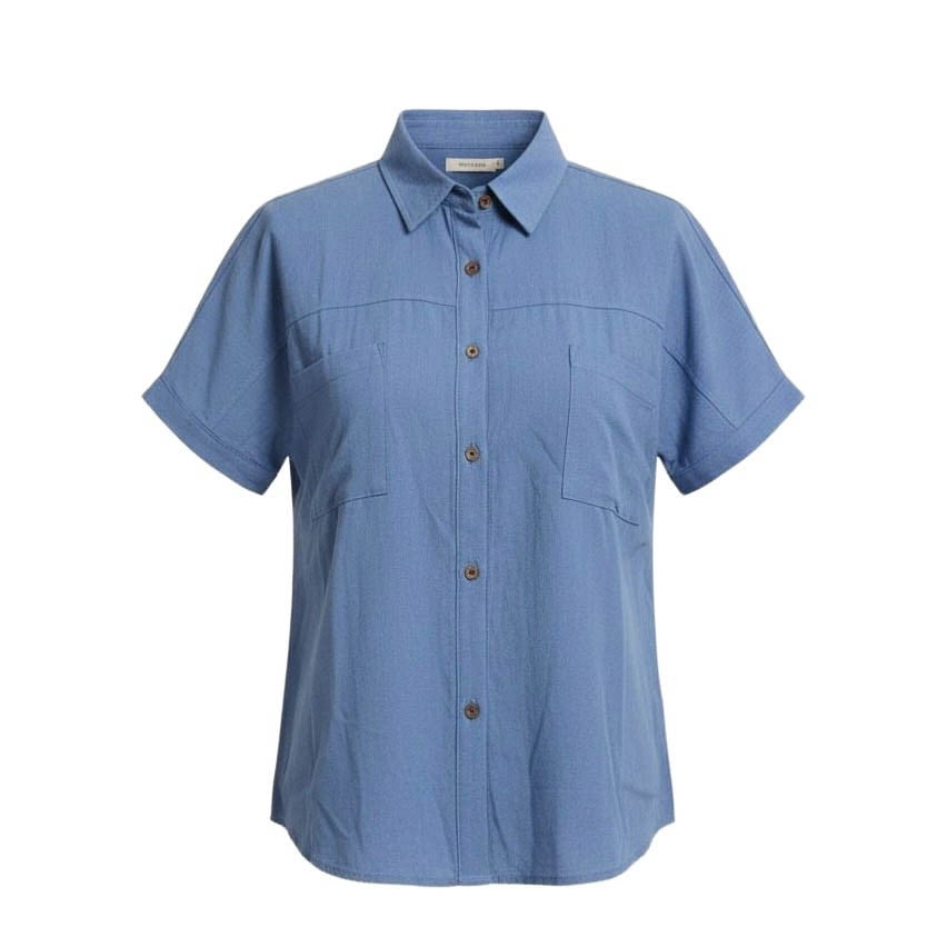 DHFJKG Button Up Shirts For Women Retro Short Sleeve Top Regular Fit ...