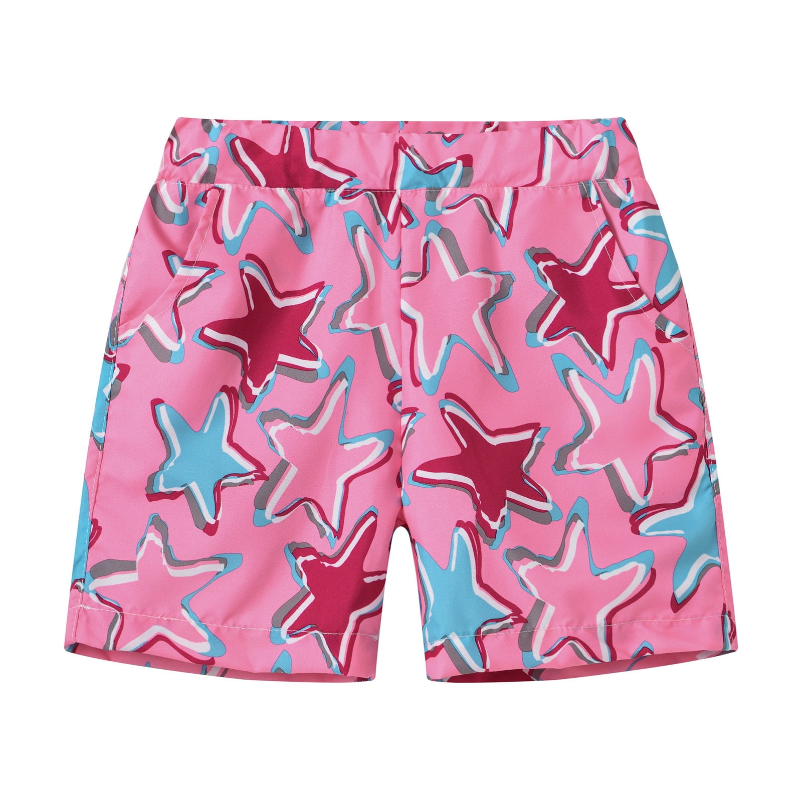DHFJKG Child Swim Trunks Boys Girls Casual Floral Printing Shorts Beach ...