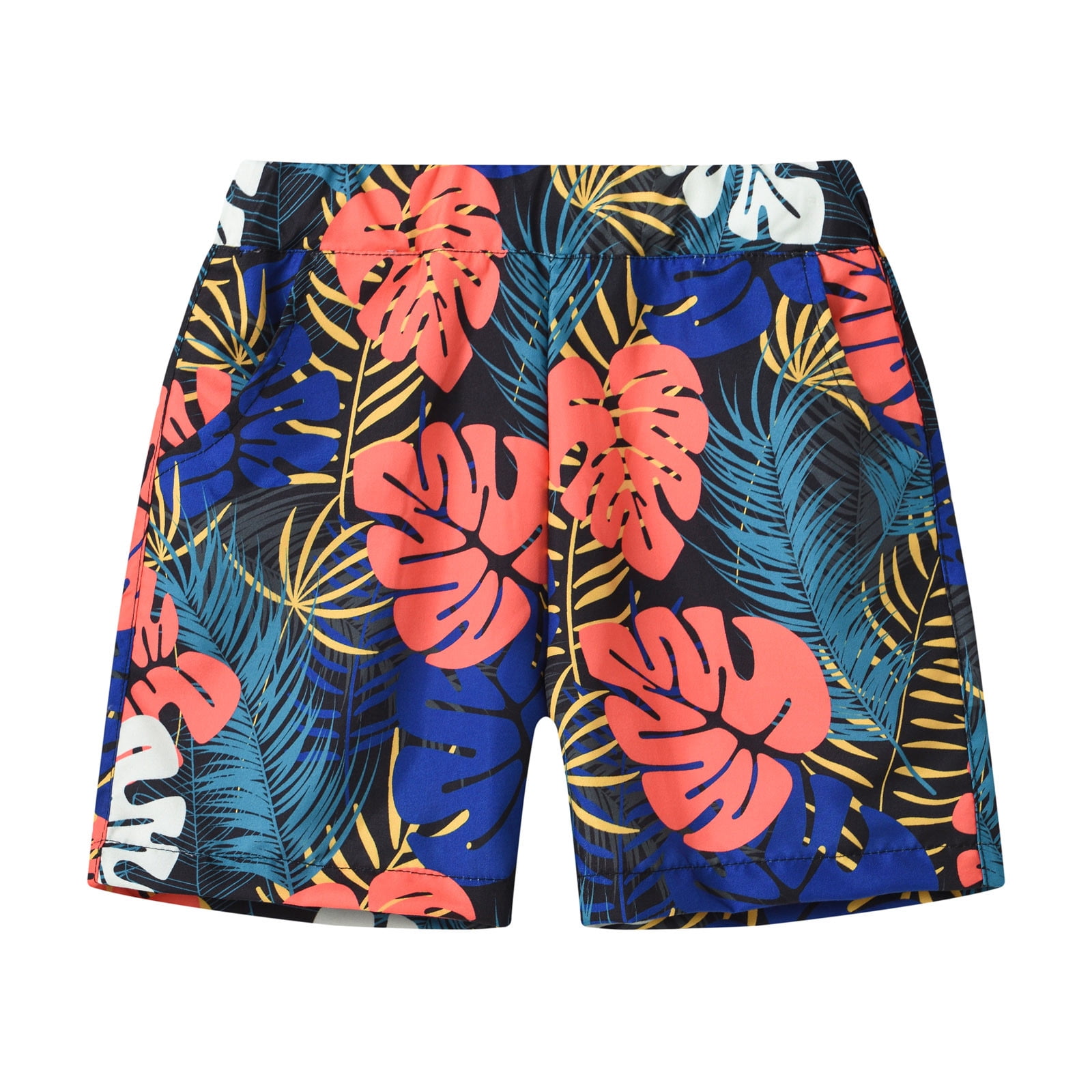 DHFJKG Child Swim Trunks Boys Girls Casual Floral Printing Shorts Beach ...