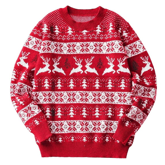 DHFJKG Christmas Sweater For Men Xmas Themed Pattern Long Sleeve ...