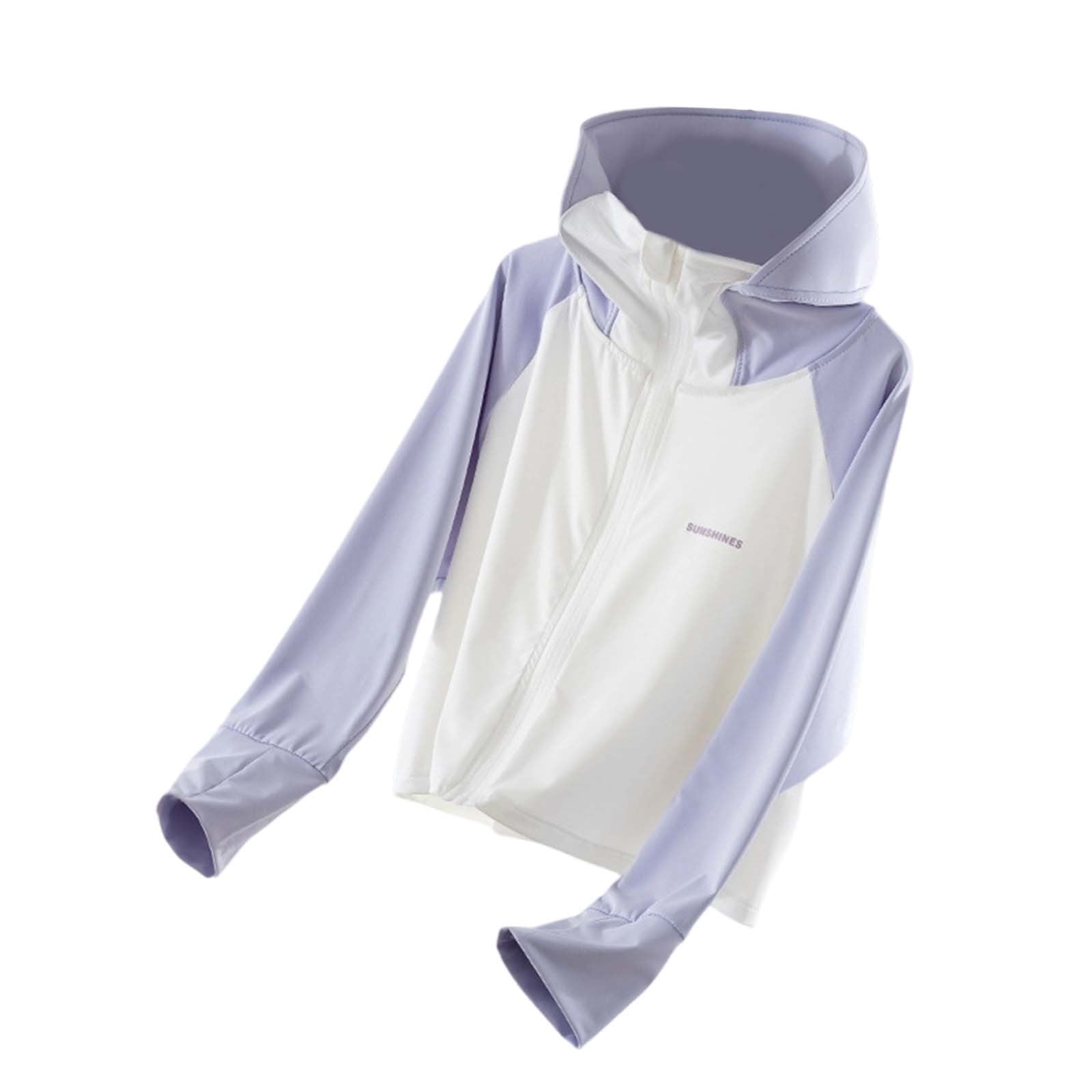 DHFJKG Coat Girls Sun Jacket Lightweight Breathable Raglan Sleeve ...