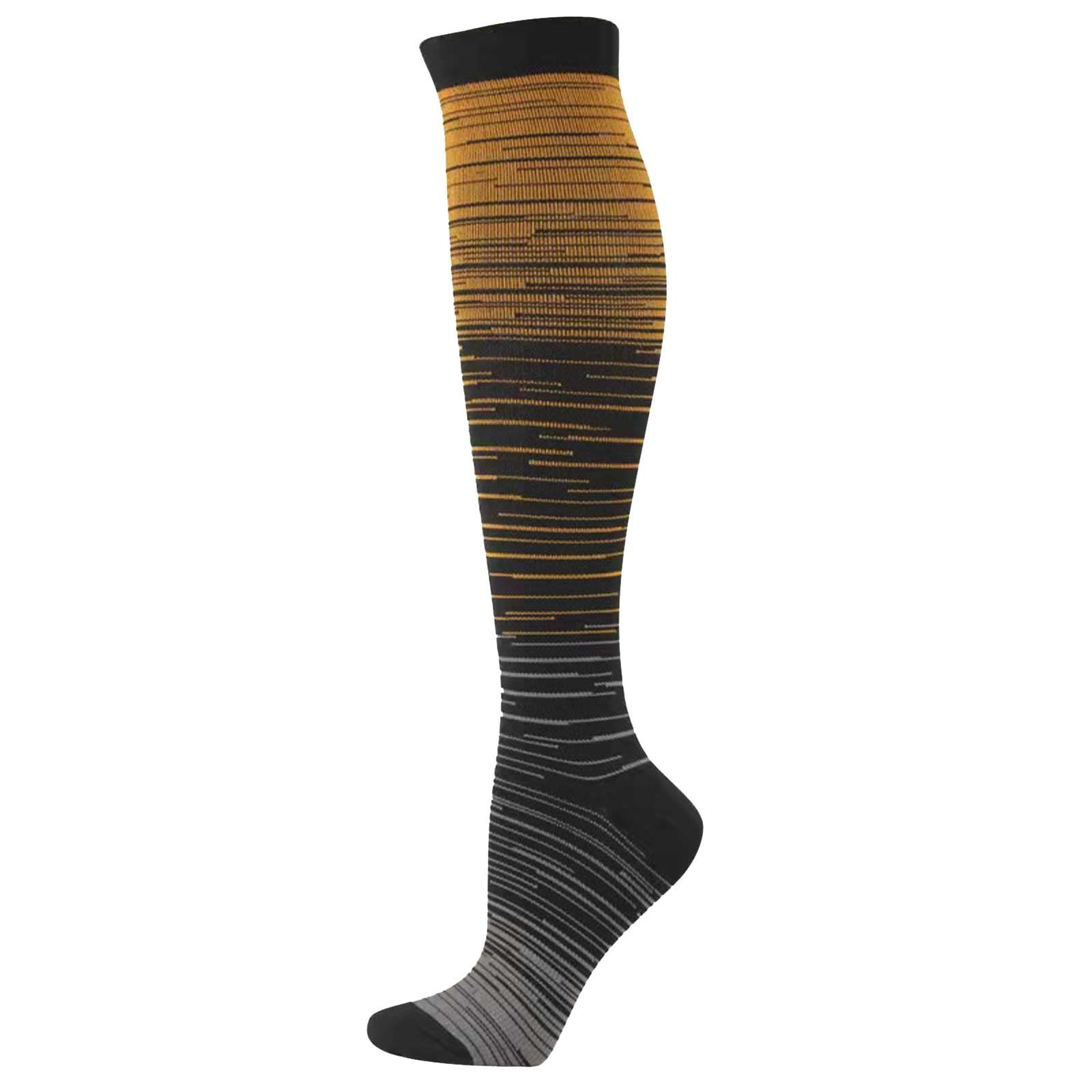 DHFJKG Compression Socks For Womens Mens Gradient Sports Knee High ...