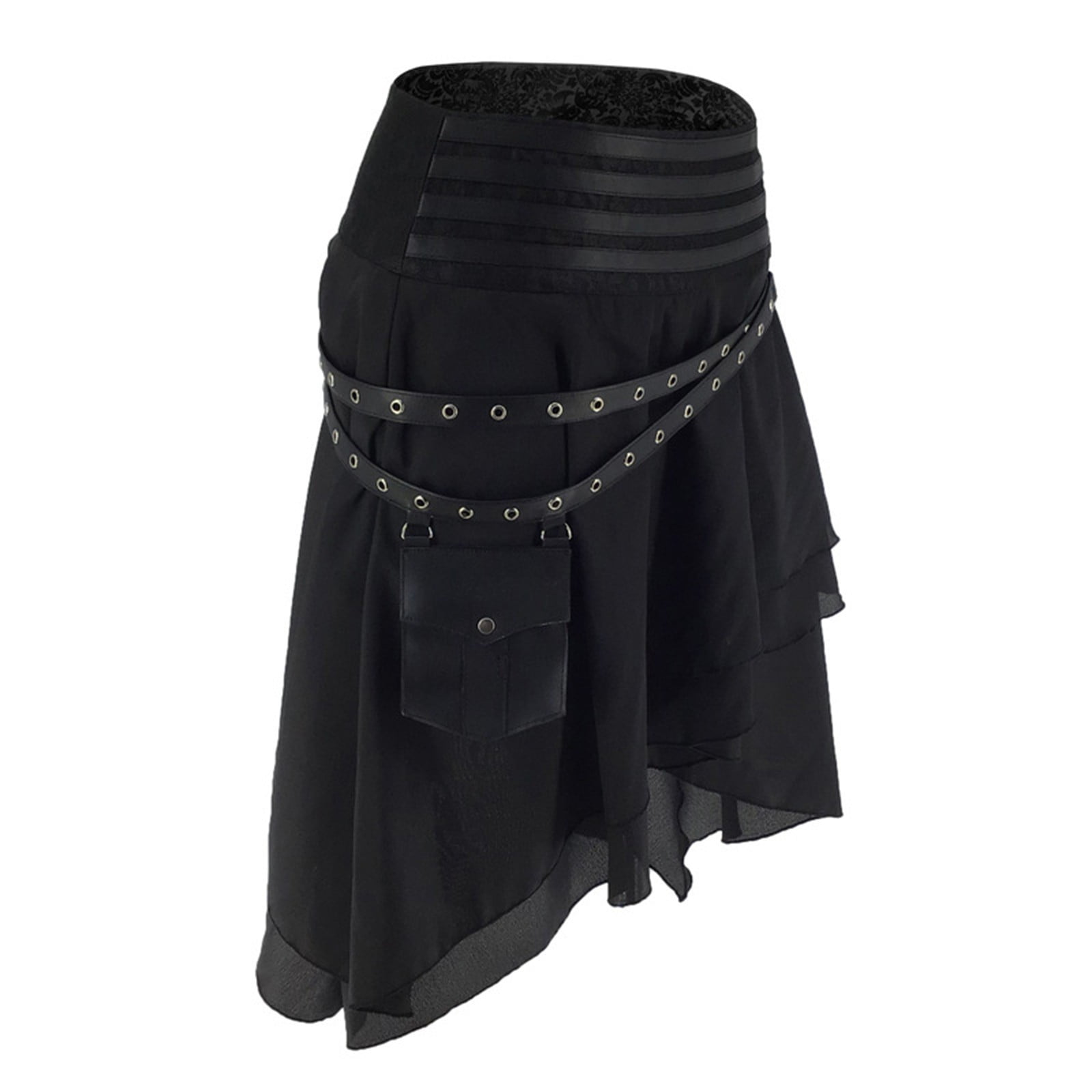 DHFJKG Ethnic Style Dance Skirts For Women Flowy Elastic Waist ...
