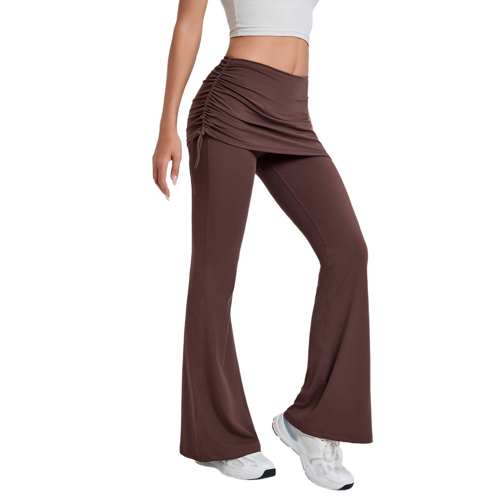 DHFJKG Flared Yoga Pants Women High Waist Stretchy Workout Running ...